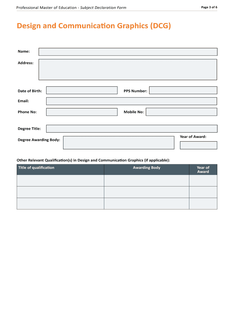Fillable Online Design and Communication Graphics DCG - Teaching ...