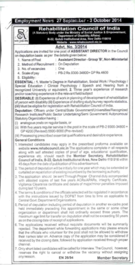 Fillable Online rehabcouncil nic Proforma deputation.doc - rehabcouncil ...