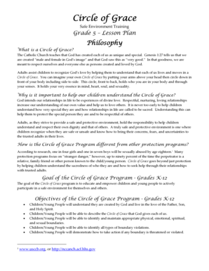 Fillable Online vermontcatholic Circle of Grace SafeEnvironmentTraining ...