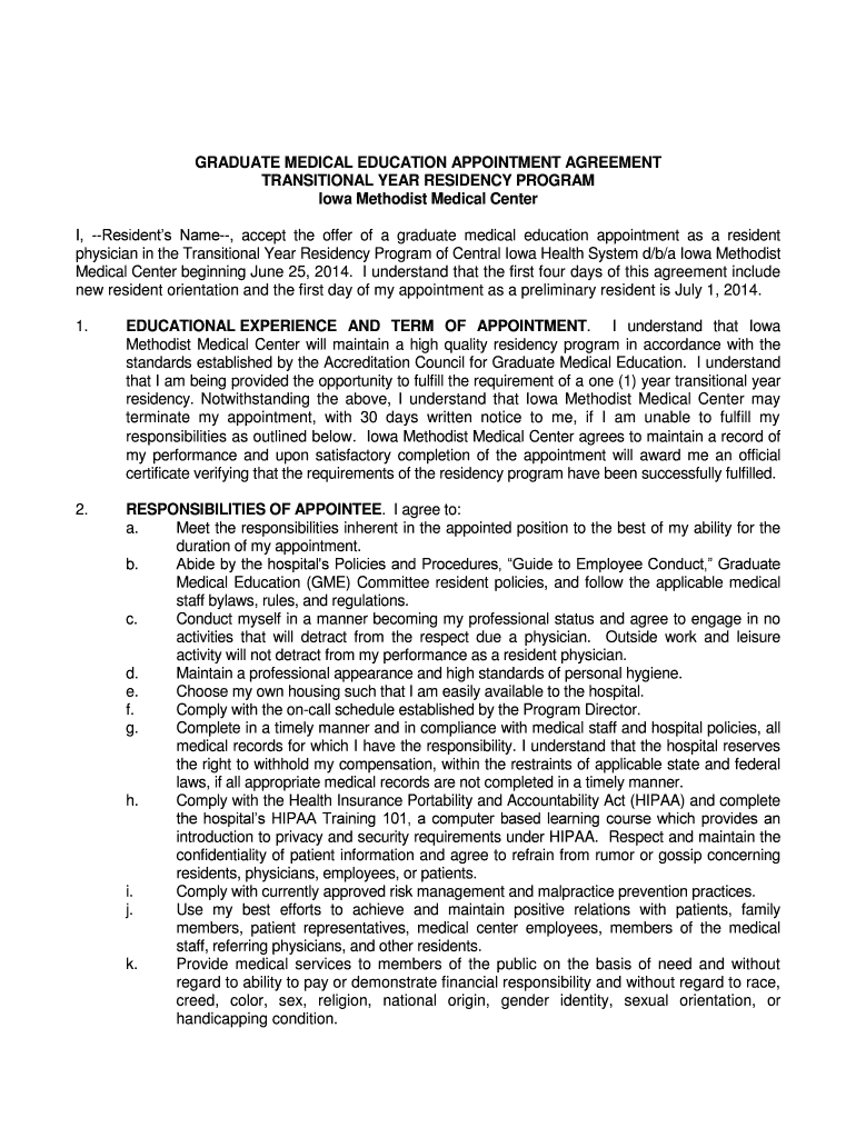 Fillable Online Resident - UnityPoint Health Fax Email Print - pdfFiller