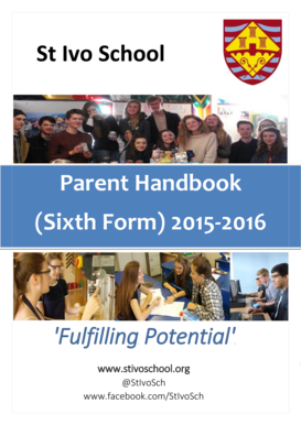 Fillable Online Sixth Form - St Ivo School Fax Email Print - pdfFiller
