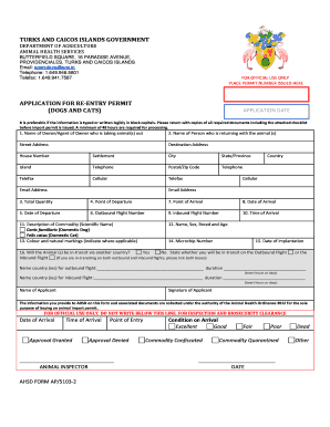 Fillable Online agriculturetci Re-entry Permit Application Forms Fax ...
