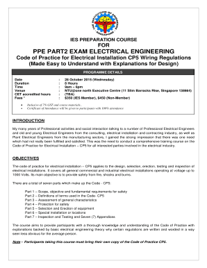 Fillable Online Ppe part2 exam electrical engineering - Institution of ...