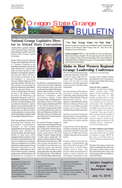 Fillable Online orgrange June-July - Oregon State Grange - orgrange Fax ...