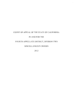 Fillable Online MISCELLANEOUS ORDERS Fax Email Print - pdfFiller