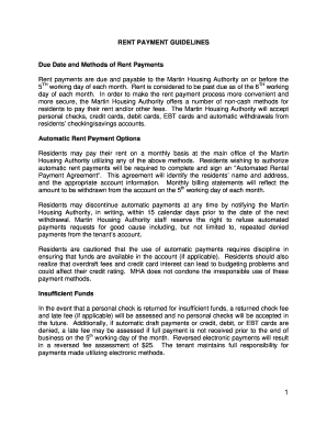 Fillable Online phada RENT PAYMENT GUIDELINES Due Date and Methods of Rent Fax Email Print ...