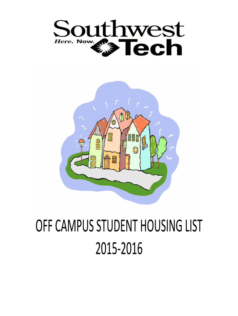 Fillable Online swtc Off Campus Housing List - Southwest Wisconsin Technical College - swtc Fax ...