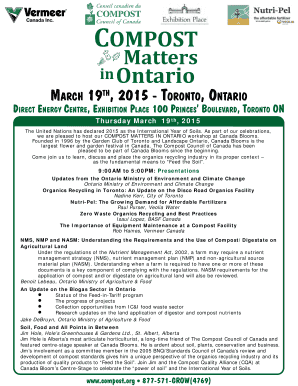 Fillable Online compost Compost Matters in Ontario - compost Fax Email ...
