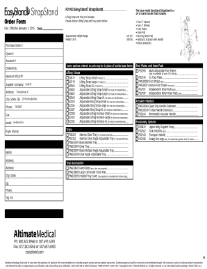 Fillable Online The base model EasyStand StrapStand is a Fax Email ...