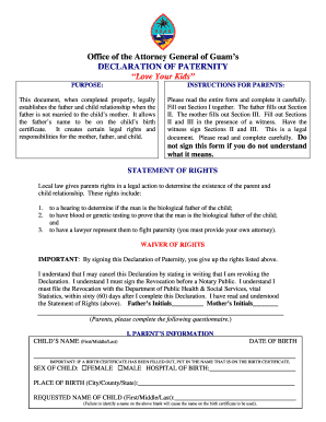 Fillable Online Office of the Attorney General of Guam's DECLARATION OF ...