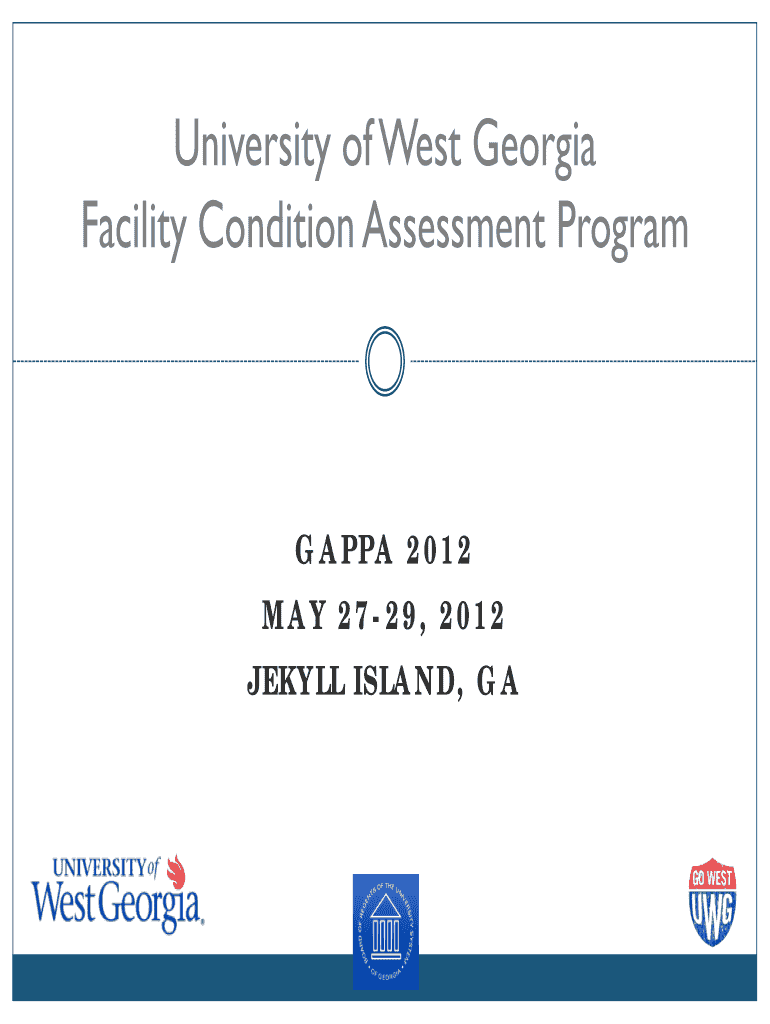 Fillable Online Facility Condition Assessment Program Fax Email Print ...