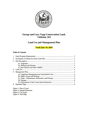 Fillable Online littletonma George and Lucy Yapp Conservation Land ...