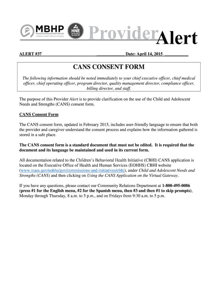 Fillable Online Cans consent form - Massachusetts Behavioral Health ...