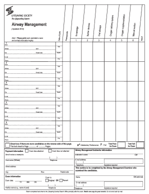 Fillable Online Airway Management - Lifesaving Society Fax Email Print - pdfFiller