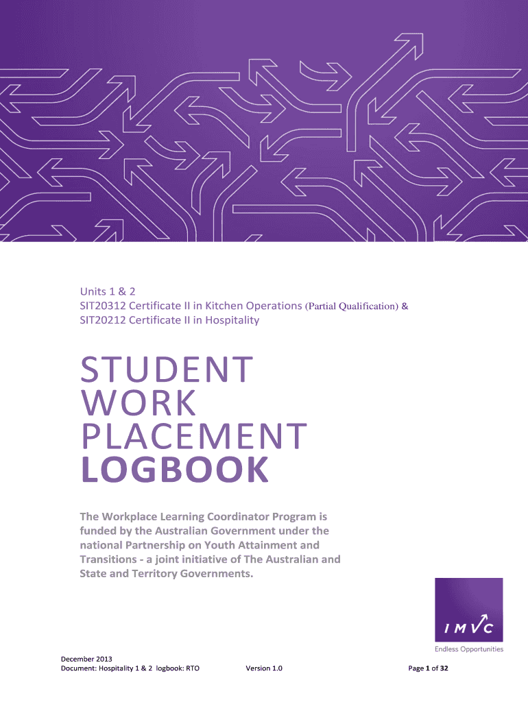 Fillable Online SIT20312 Certificate II in Kitchen Operations (Partial ...
