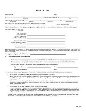 Fillable Online FHA 01-Gift Letter - Fremont Bank Fax Email Print ...