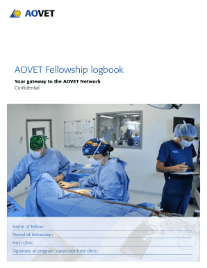 Fillable Online aovet aofoundation AOVET Fellowship logbook - AO ...