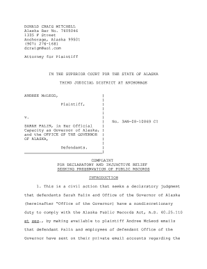 Fillable Online rcfp DONALD CRAIG MITCHELL Alaska Bar No Fax Email ...