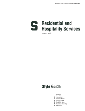 Fillable Online RHS Style Guide - Residential and Hospitality Services ...