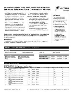 Fillable Online Vectren Energy Delivery Of Indiana Electric Business ...