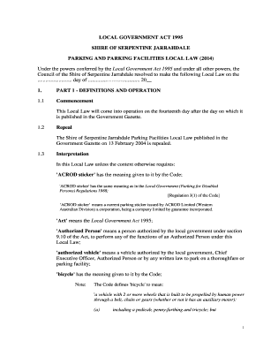 Fillable Online SHIRE OF SERPENTINE JARRAHDALE Fax Email Print - pdfFiller