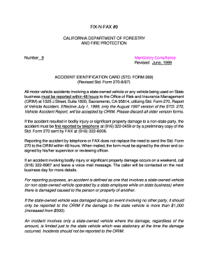 Fillable Online Std Form 269 Fax Email Print - pdfFiller