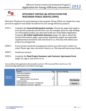 Fillable Online WISCONSIN PUBLIC SERVICE (WPS) Fax Email Print - pdfFiller
