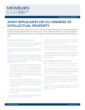 Fillable Online JOINT APPLICANTS OR CO-OWNERS OF Fax Email Print ...