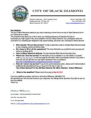 Fillable Online Hard copy for printing - City of Black Diamond Fax ...
