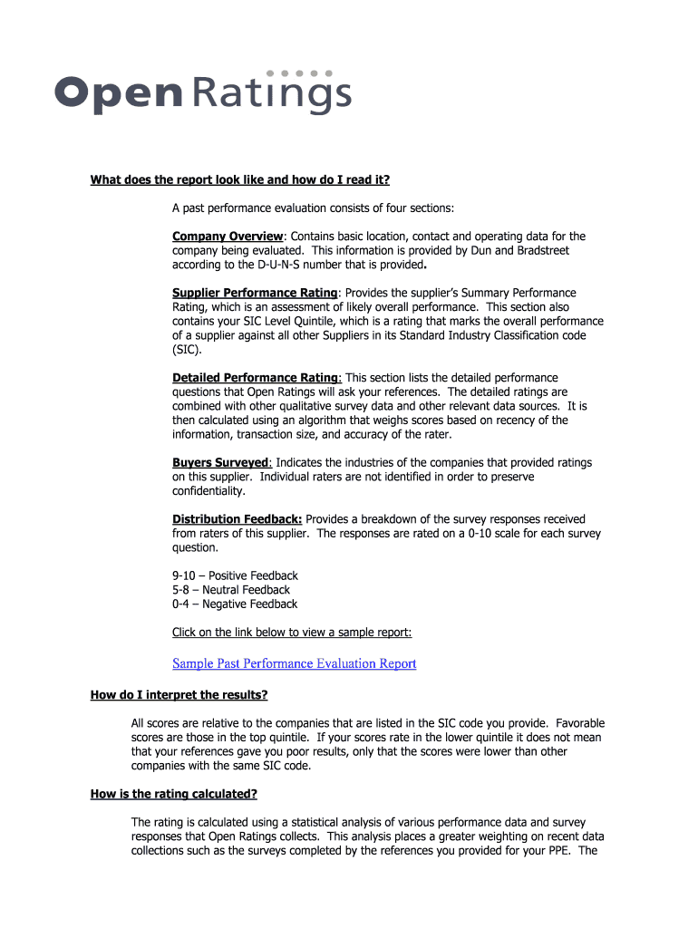 Fillable Online What does the report look like and how do I read it Fax ...