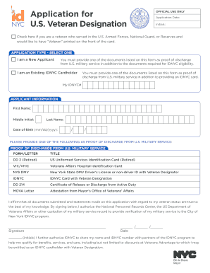 Fillable Online Veteran Designation Fax Email Print - pdfFiller