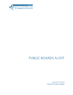 Fillable Online PUBLIC BOARDS AUDIT Fax Email Print - pdfFiller