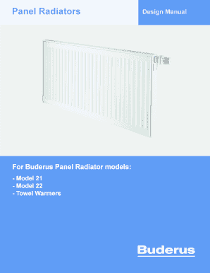 Fillable Online Panel Radiators For Buderus Panel Radiator models ...
