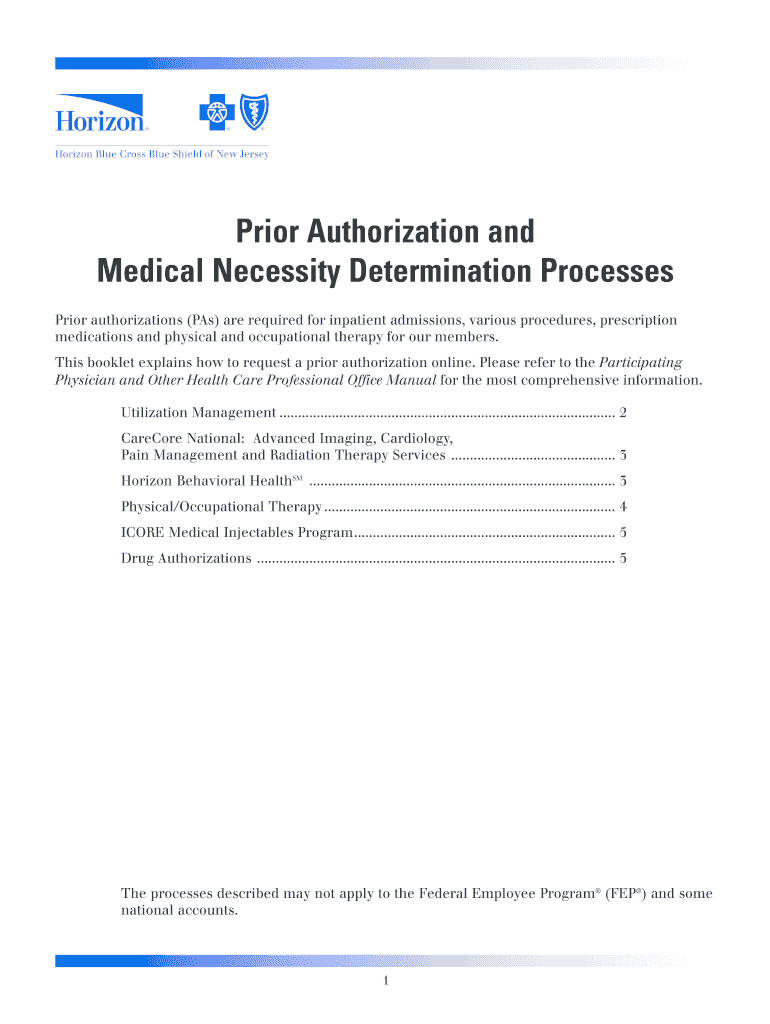 Fillable Online Prior Authorization and Fax Email Print - pdfFiller