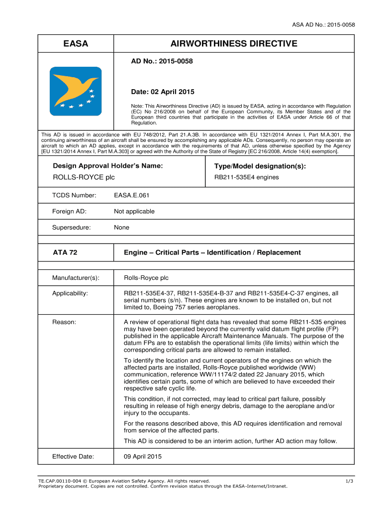 Fillable Online ASA AD No Fax Email Print - pdfFiller