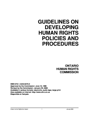 Fillable Online guidelines on developing human rights policies and ...