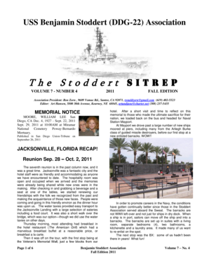 Fillable Online USS Benjamin Stoddert DDG-22 Association Fax Email ...