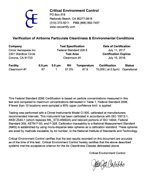 Fillable Online Critical Environment Control Fax Email Print - pdfFiller
