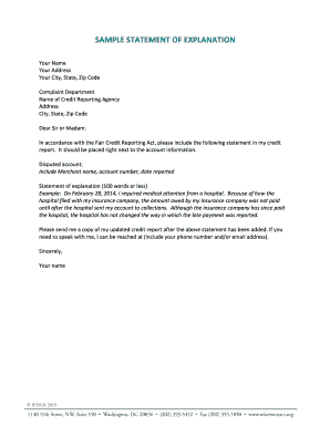 Fillable Online wiserwomen SAMPLE STATEMENT OF EXPLANATION - wiserwomen ...