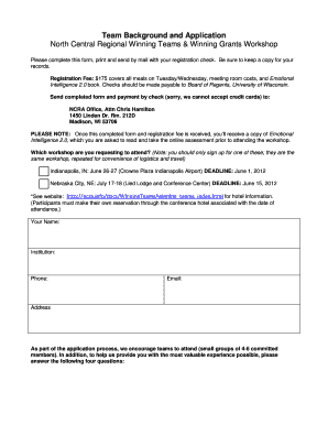 Fillable Online ncra BApplicationbRegistration Form - NCRA Fax Email ...