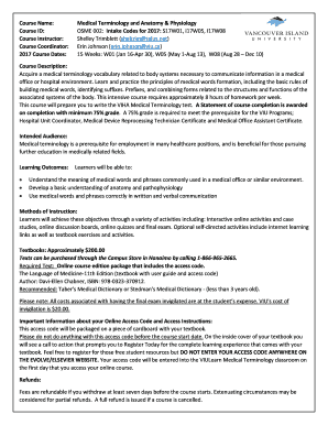 Fillable Online Course Coordinator: Fax Email Print - pdfFiller