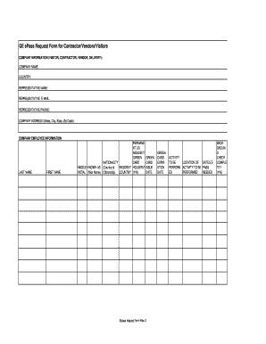 Fillable Online Epass request bformb Rev 5 Fax Email Print - pdfFiller