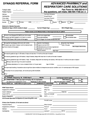 Fillable Online Referral Form - aps-rxnet Fax Email Print - pdfFiller