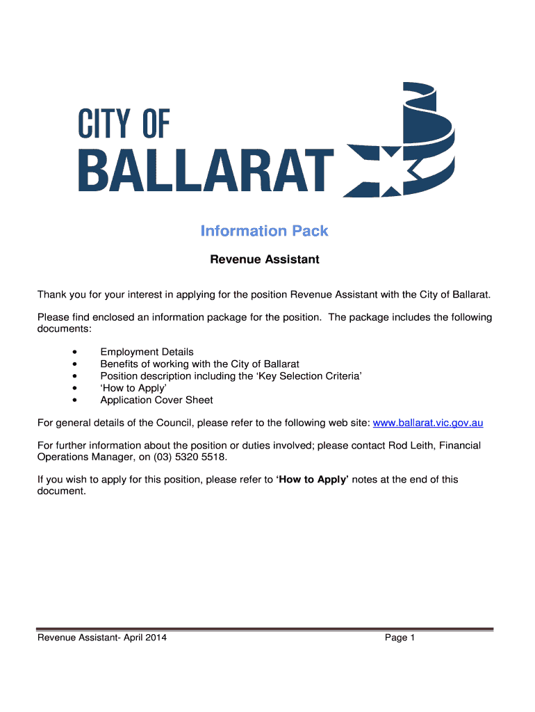 Fillable Online Revenue Assistant Fax Email Print - pdfFiller