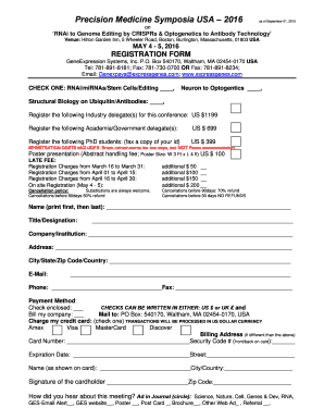Fillable Online RNAi and Stem Cells-TDS-2015-Registration Form Fax ...