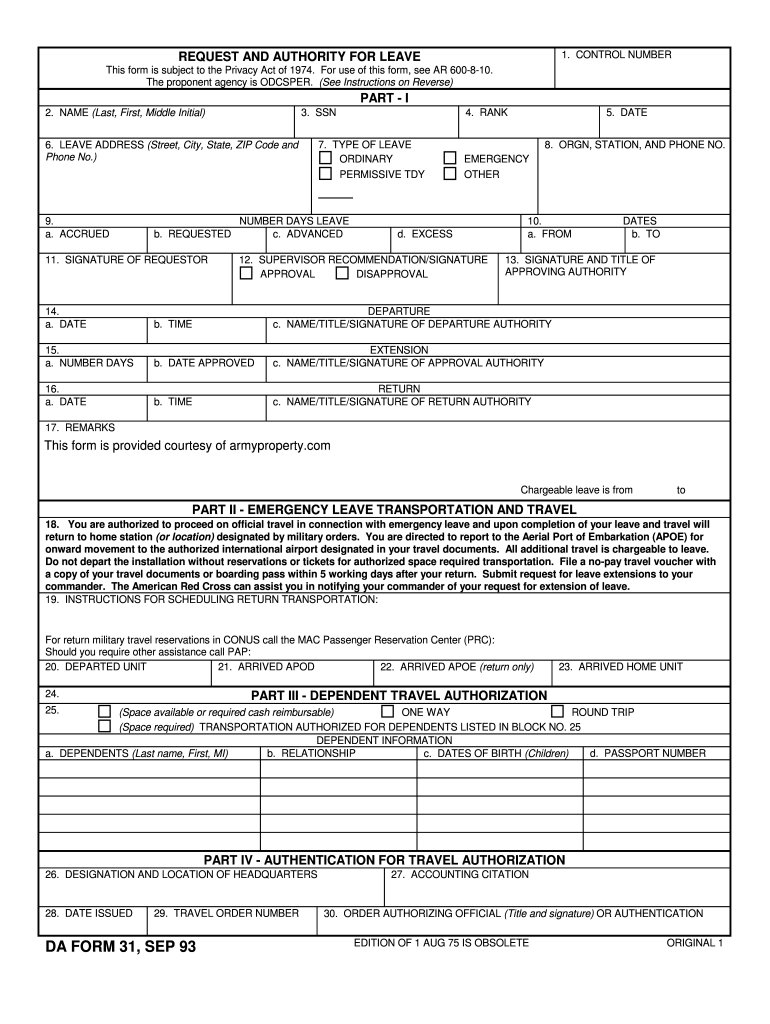 Da 31 Fill Online Printable Fillable Blank PdfFiller