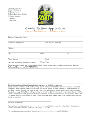 Fillable Online cityofforney Candy station application - cityofforney ...