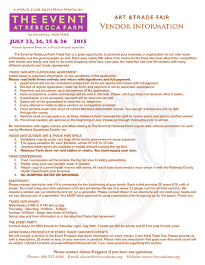 Fillable Online rebeccafarm Vendor information - Rebecca Farm ...