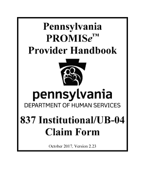 Fillable Online PA Promise Provider handbook - PA.gov Fax Email Print ...