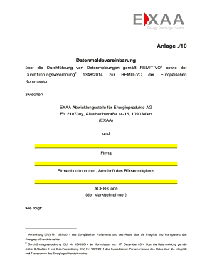 Ausfüllbar Online exaa Abwicklungsvereinbarung mit der EXAA PDF Fax ...